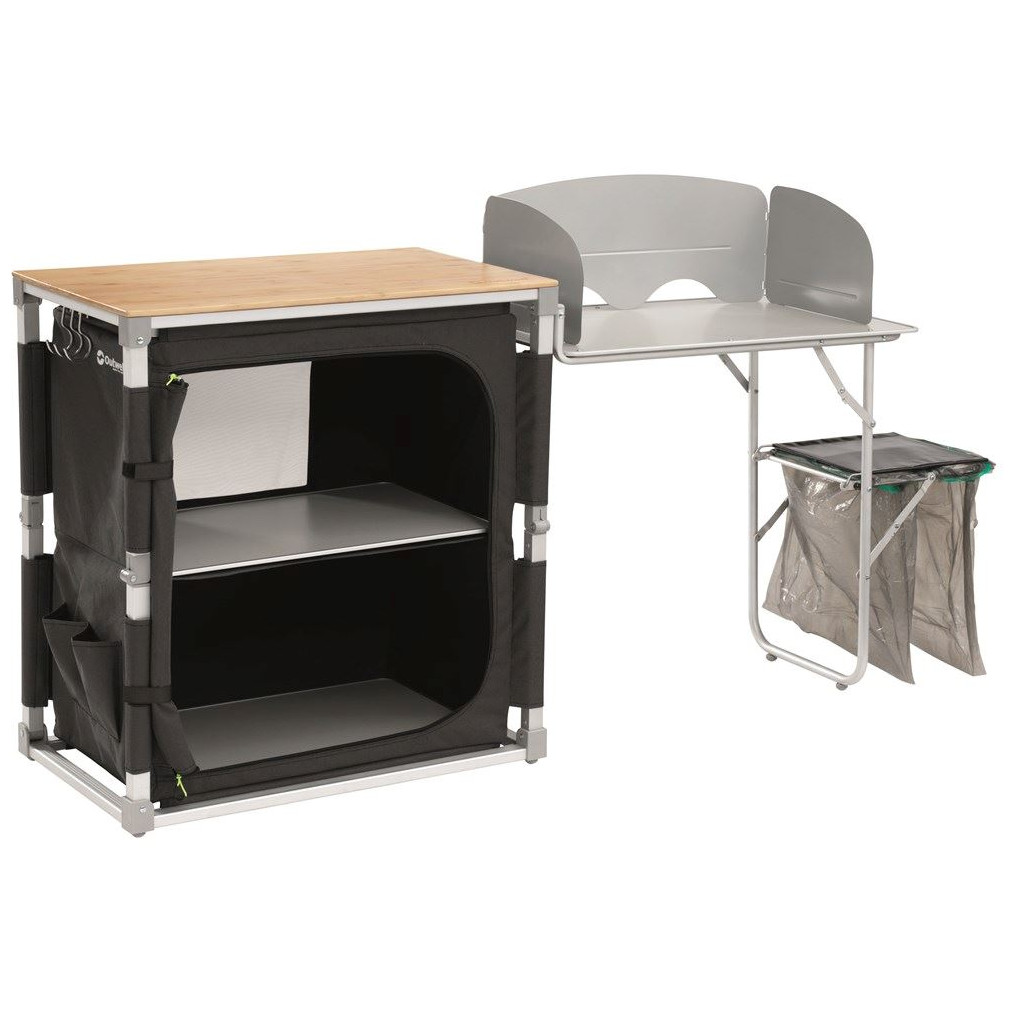Cocina Outwell Padres Kitchen Bamboo Side | 4camping.es