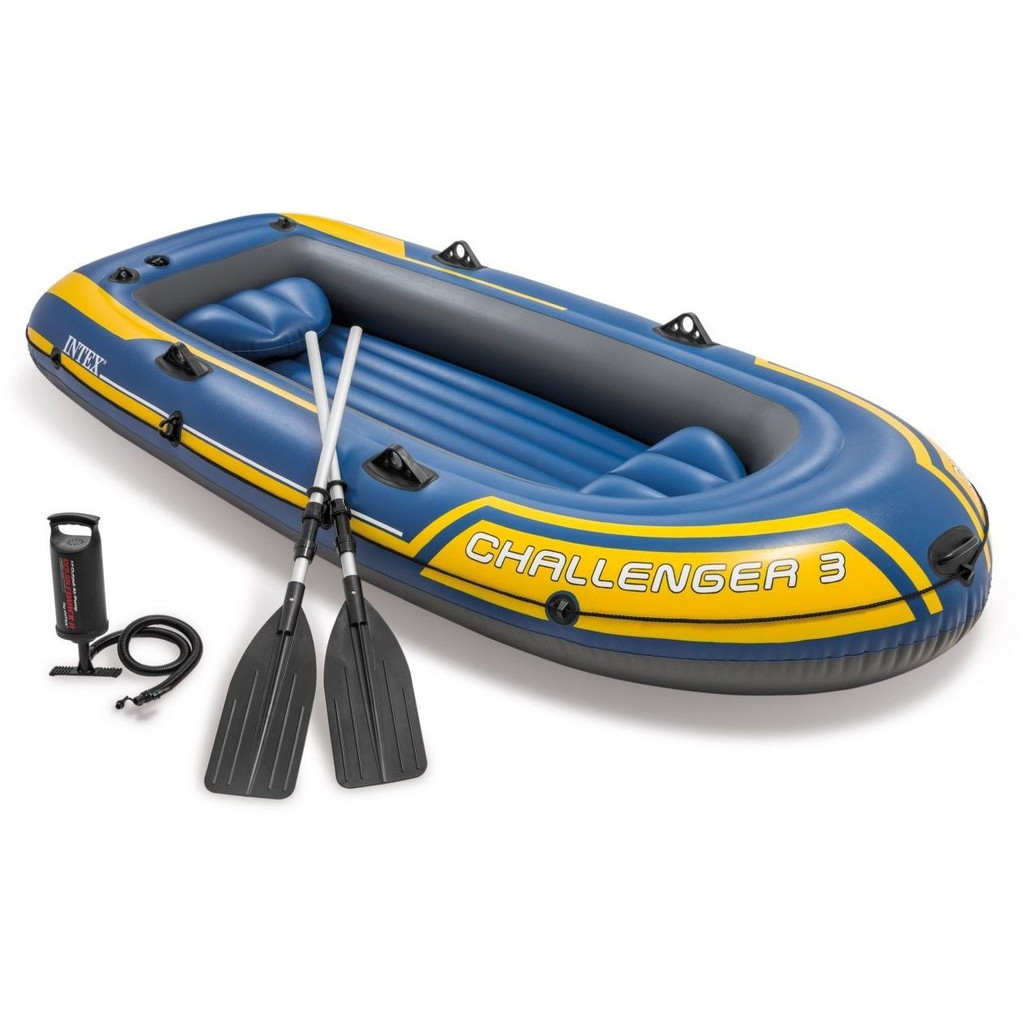 Lancha neumática Intex Challenger 3 Set 68370NP | 4camping.es