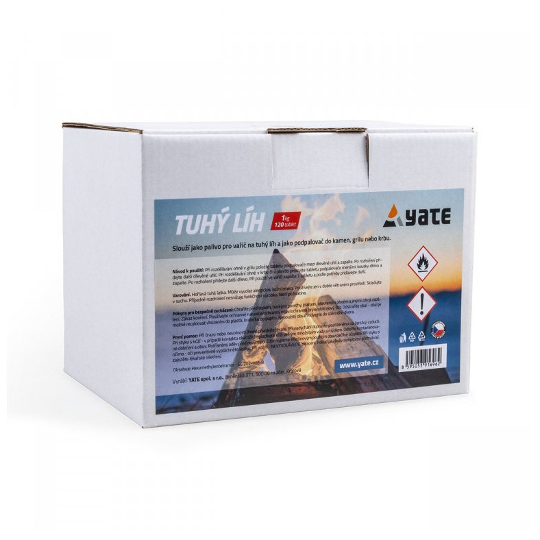 Alcohol sólido Yate Alcohol sólido 1000 g en caja | 4camping.es